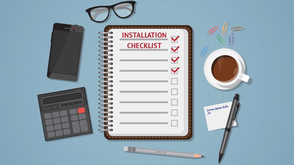 Installation Checklist - Multimedia Tech